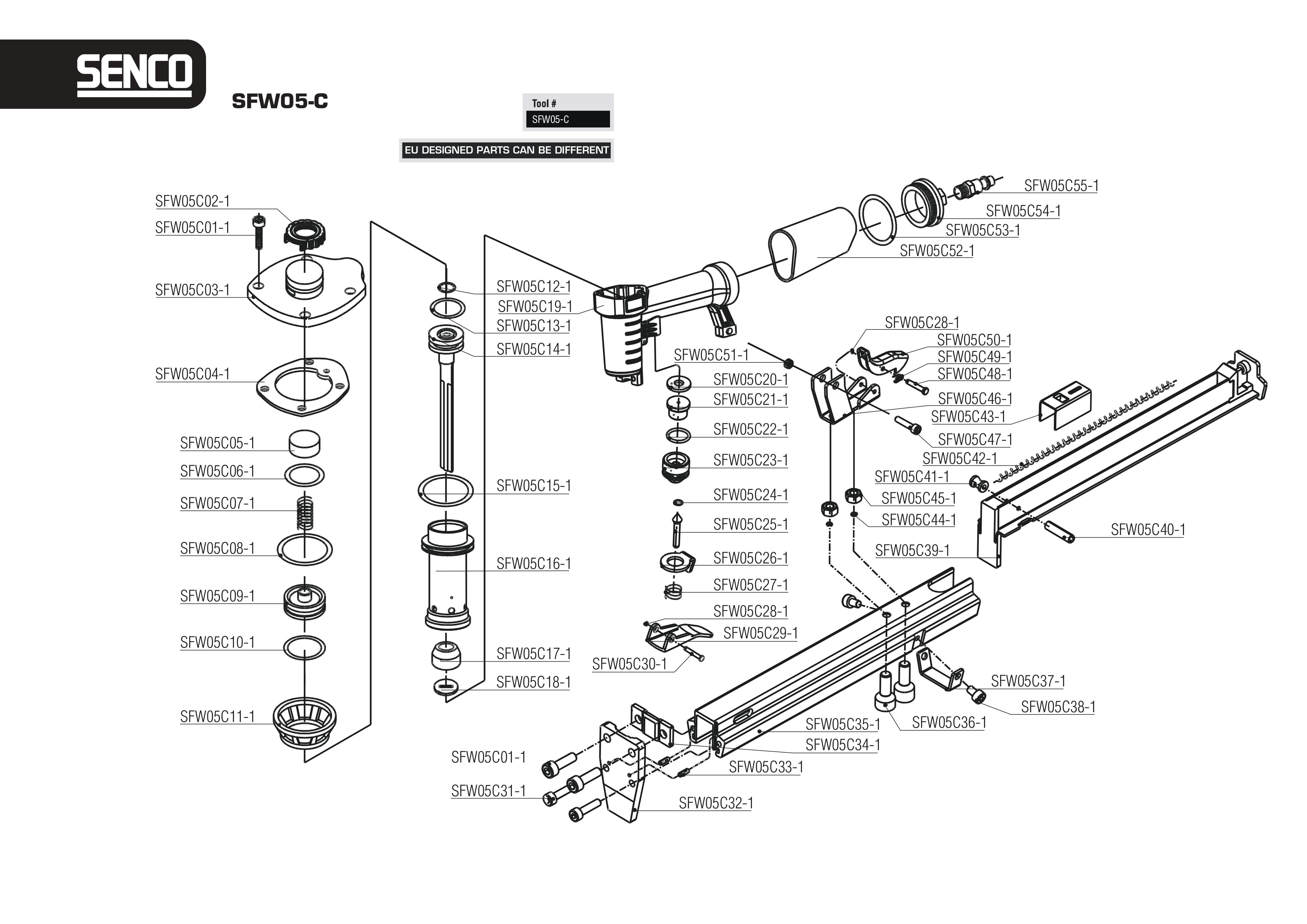 LIGHT WIRE STAPLER (SFW05-C) - Sencospecialist